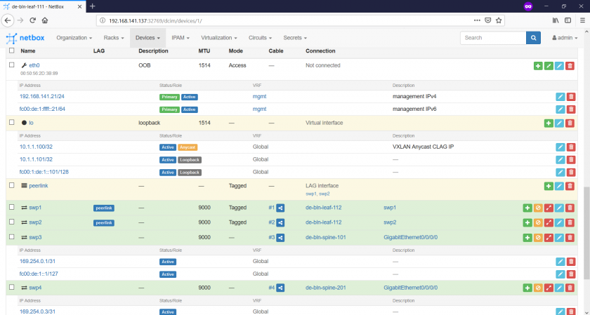 DC. Part 9. Documenting your network infrastructure in NetBox, integrating with Ansible over ...