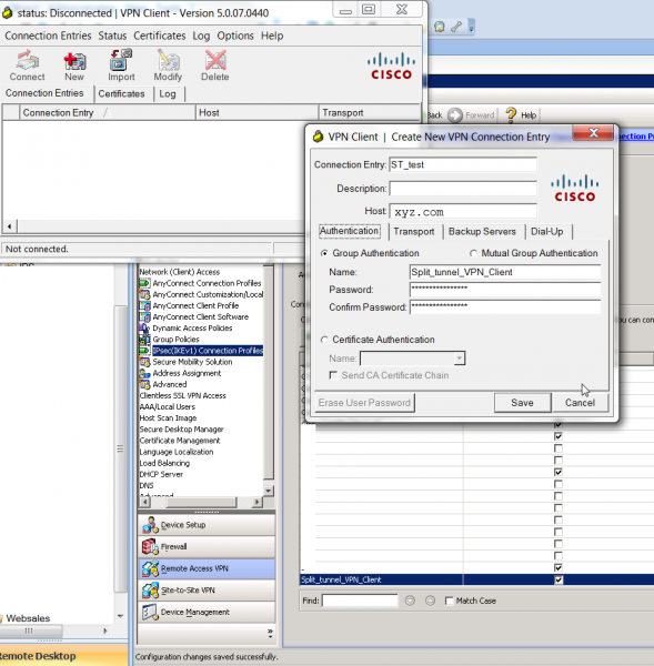 Split tunneling in Cisco VPN and AnyConnect Client – Karneliuk