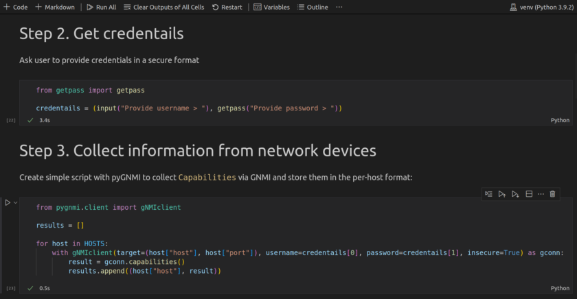 Automation 21. Interactive Python with Jupyter Notebooks to Collect Data from Network Devices ...