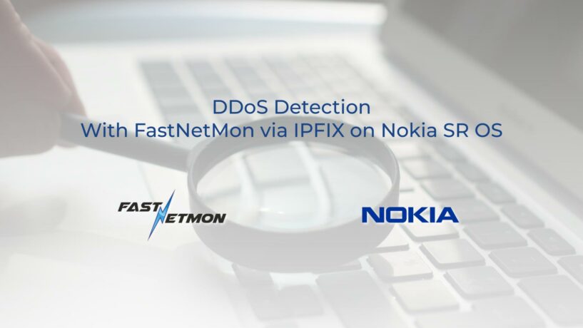 DDoS Protection 1. Collecting and Visualizing NetFlow Data from Nokia SR OS using FastNetMon ...