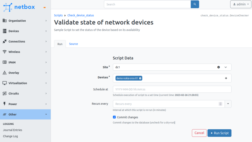 Automation 22 How To Use Netbox Scripts To Add Value To Your Network Source Of Truth Karneliuk
